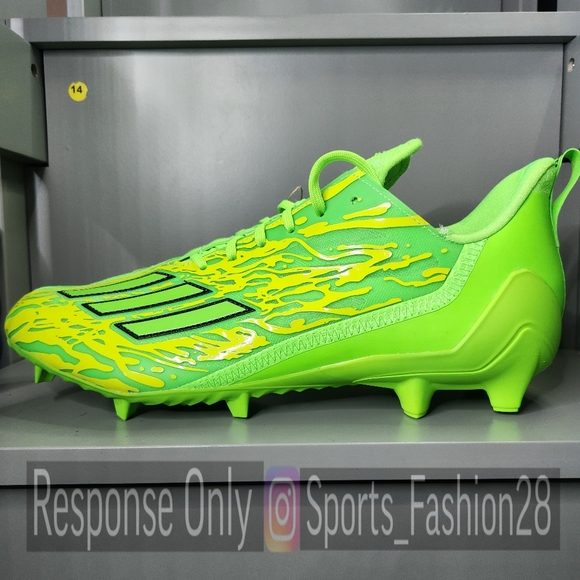 adidas | Shoes | Adidas Adizero 2 Poison Football Cleats Bright Solar ...